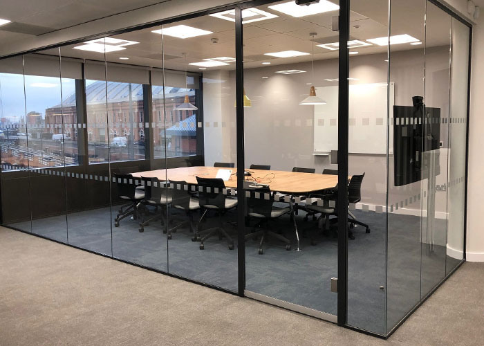 Frameless Glass Partitioning - Office Partitions UK